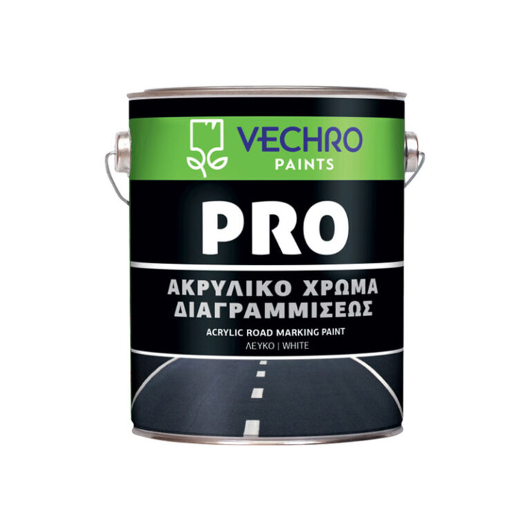Vechro Pro Ακρυλικό Χρώμα Διαγραμμίσεως, διαλύτου.