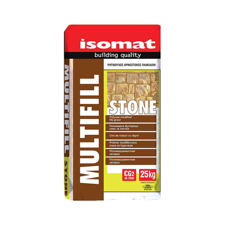 Isomat Multifill-Stone, έγχρωμο ρητινούχο τσιμεντοκονίαμα.