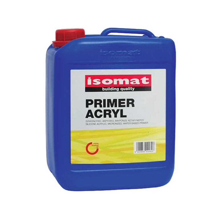 Isomat Primer-Acryl, σιλικονούχο-ακρυλικό αστάρι νερού.
