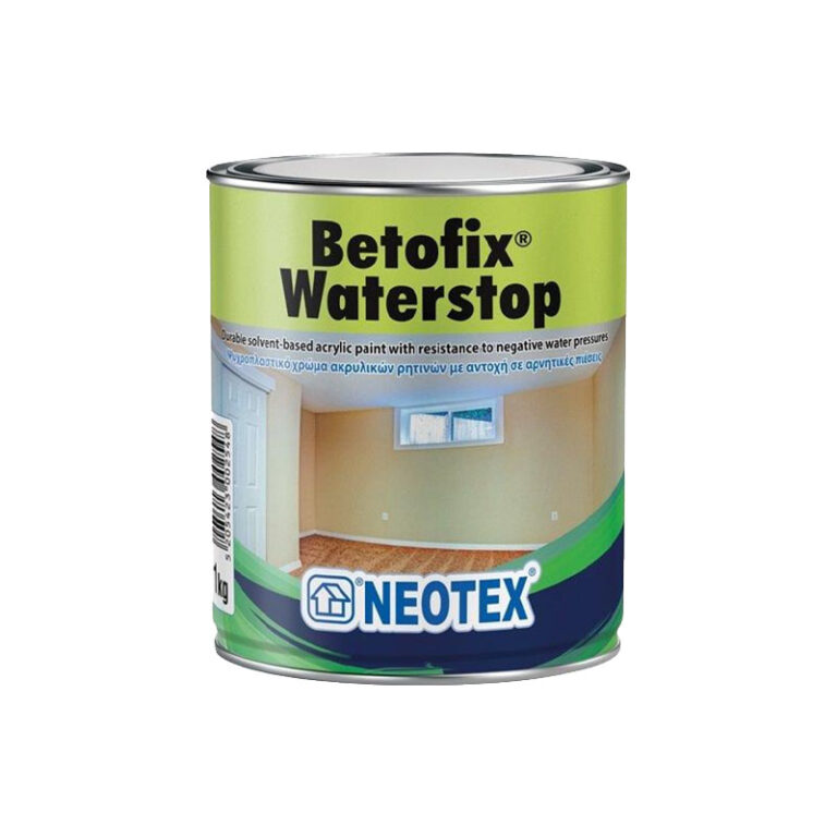 Neotex Betofix Waterstop, βαφή ακρυλικών ρητινών.