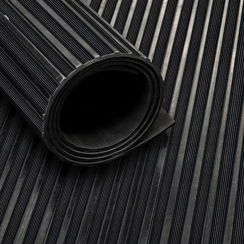 Δάπεδο από καουτσούκ ρίγα για επαγγελματικούς χώρους.